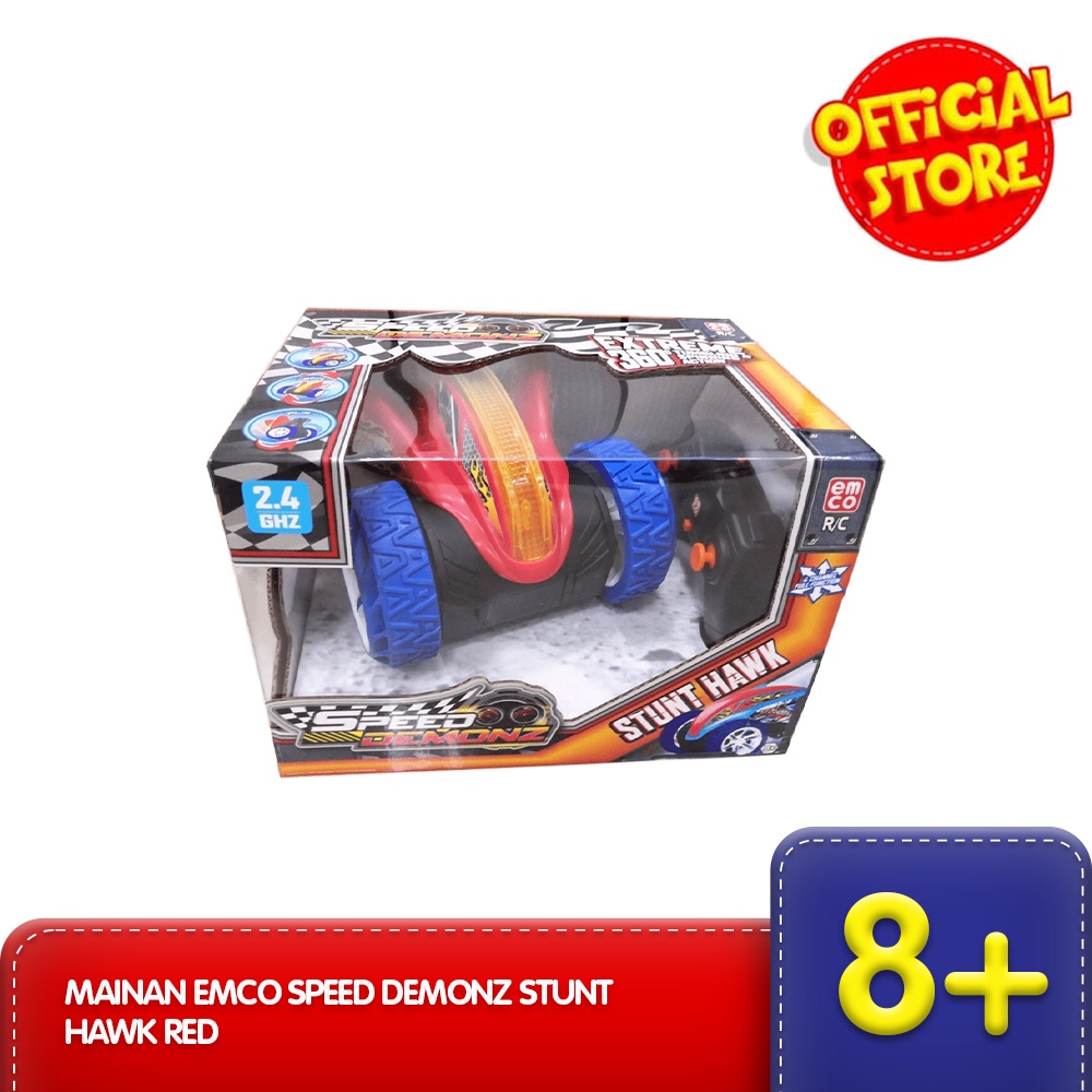 Jual Mainan EMCO Speed Demonz Stunt Hawk Red | Shopee Indonesia