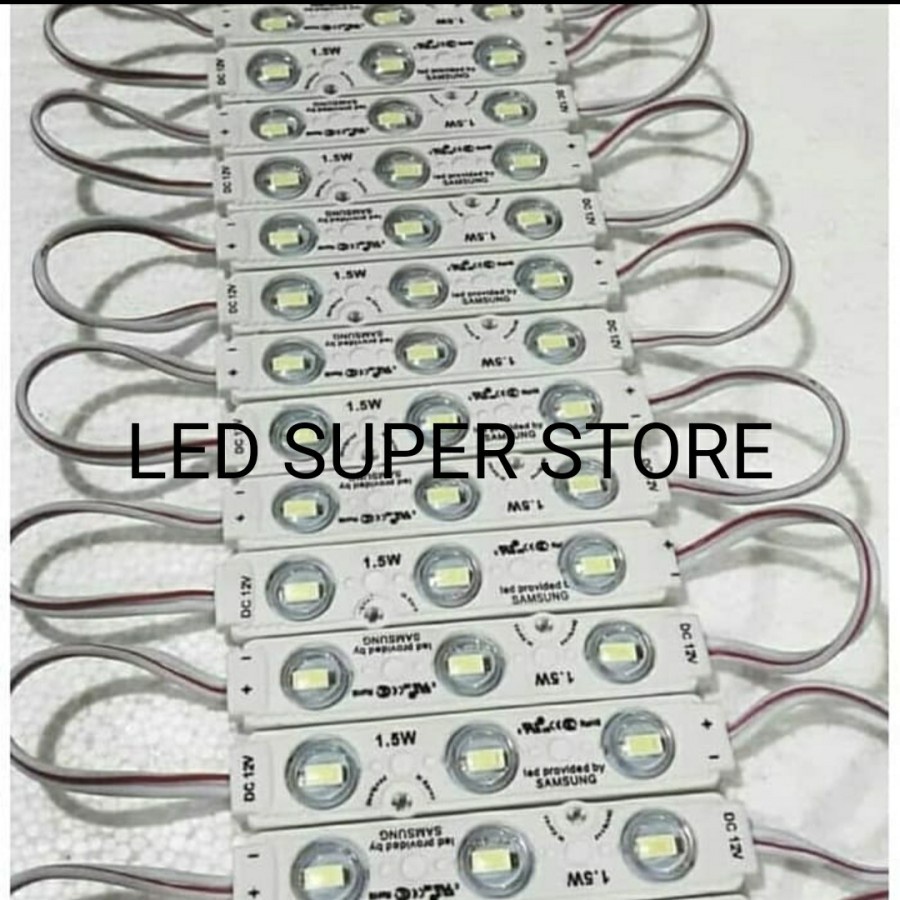 Jual [100pc] Module Samsung Waterproof tipe 6516 3 mata LED 12 Volt ...