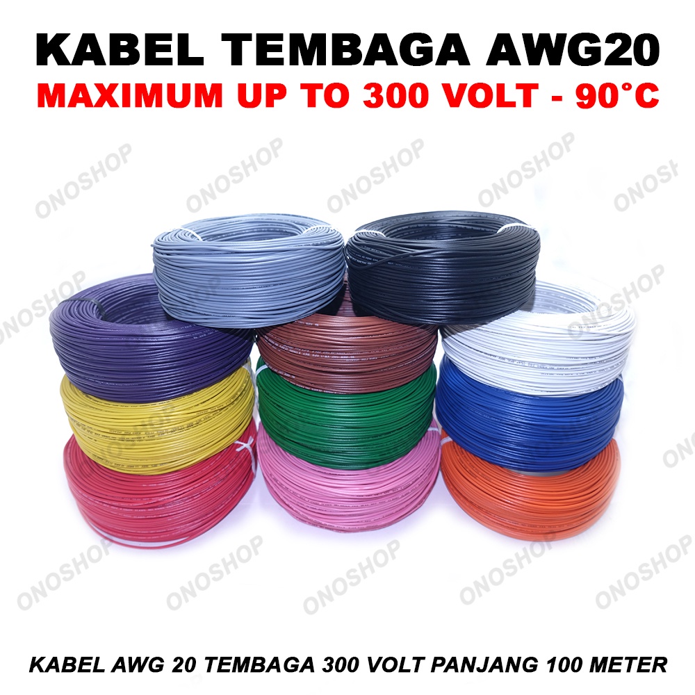 Jual Kabel AWG 20 Tembaga Putih ( 100 meter ) | Shopee Indonesia