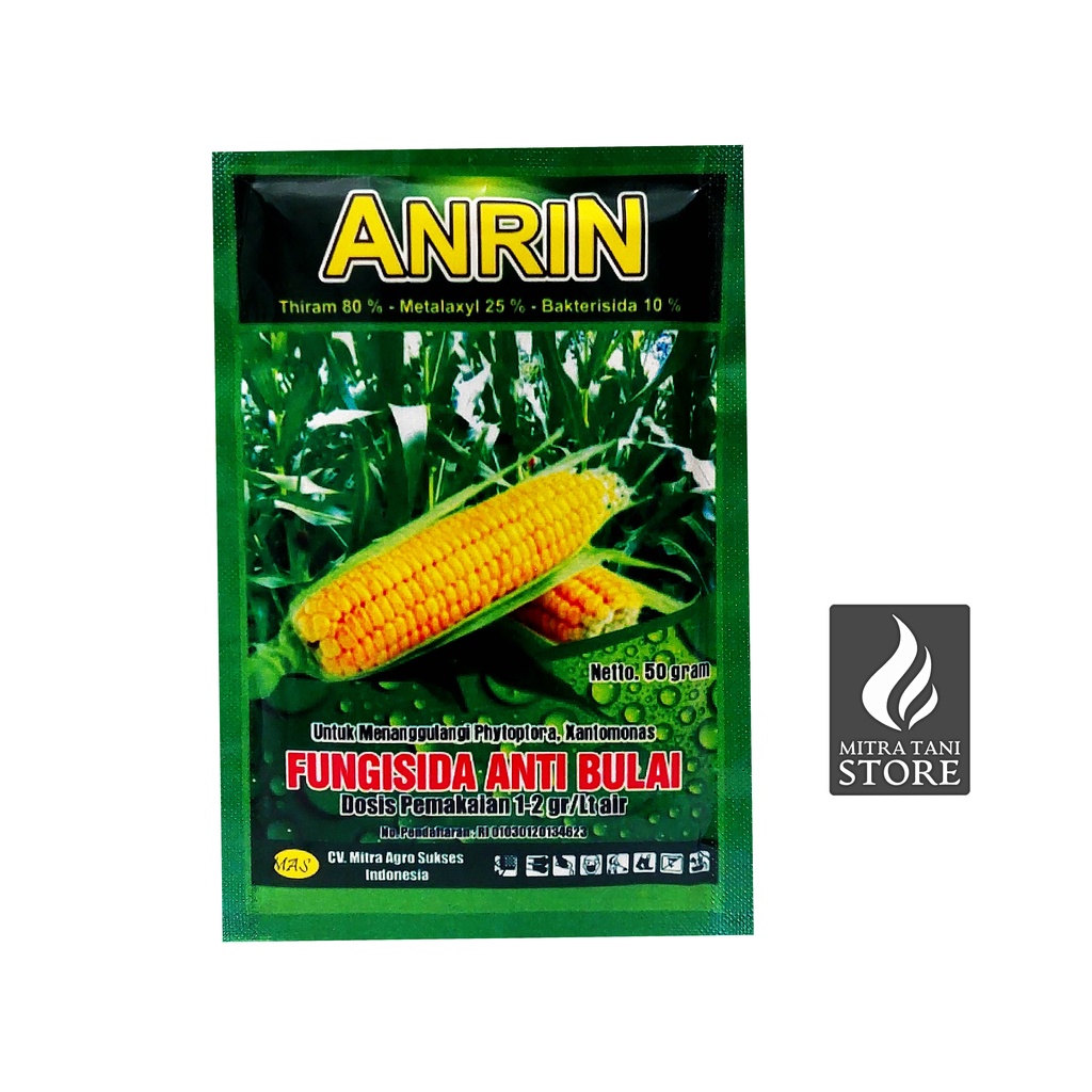 Jual Anrin Fungisida Anti Bulai Bakterisida Jagung 50gr | Shopee Indonesia