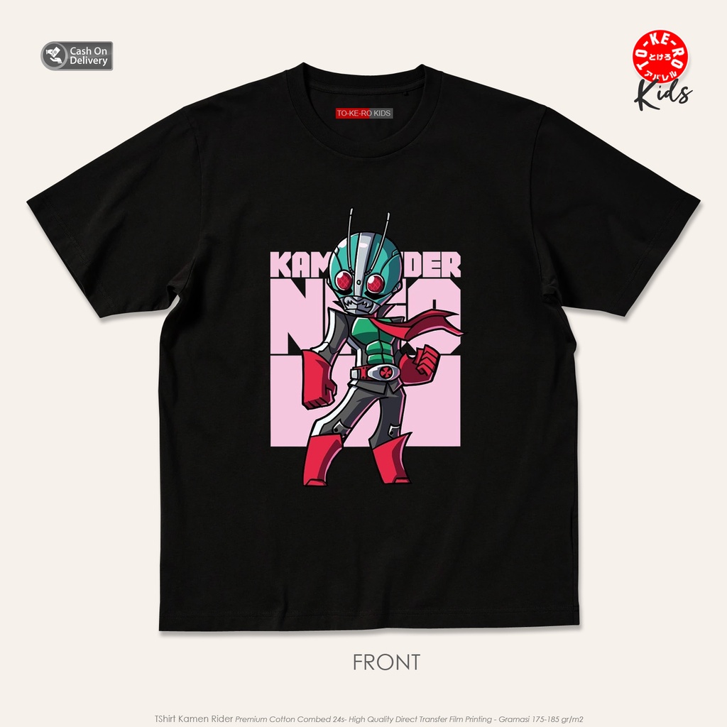 Jual Kaos Anak / Baju Anak Kamen Rider Chibi Nigo [Black] | Shopee ...