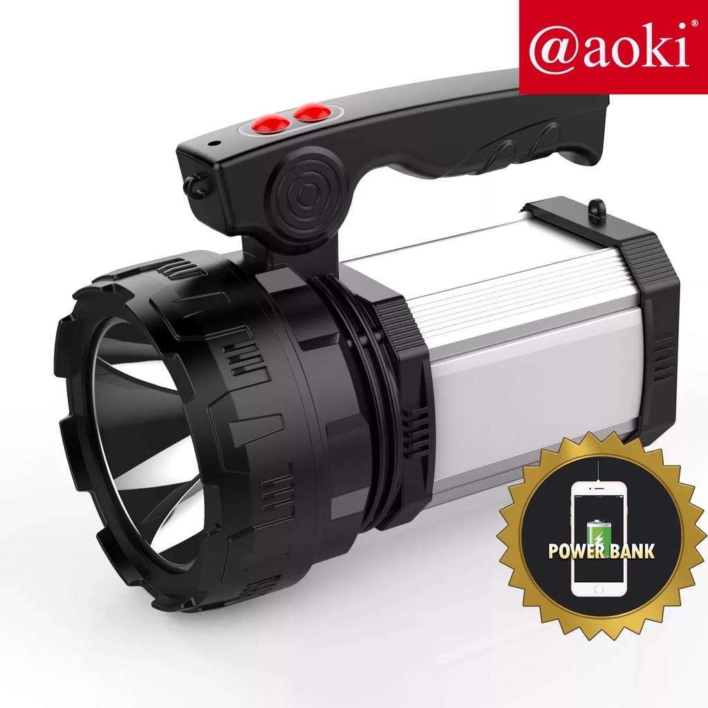 Jual AOKI Senter commander 40w lhitium jumbo hi power super terang ...