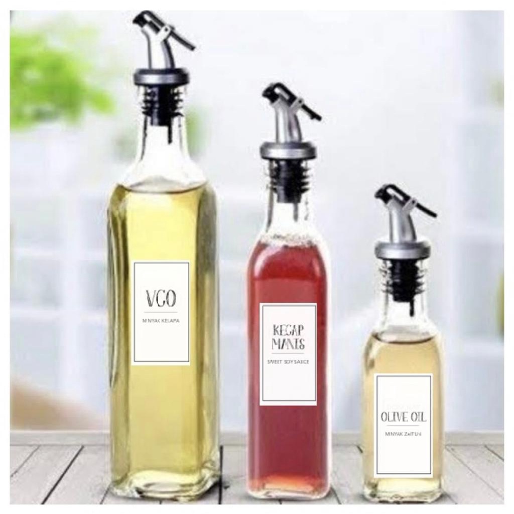 Jual Stiker Bumbu Dapur KITCHEN Spice Label Minyak Kecap Saos Sticker ...