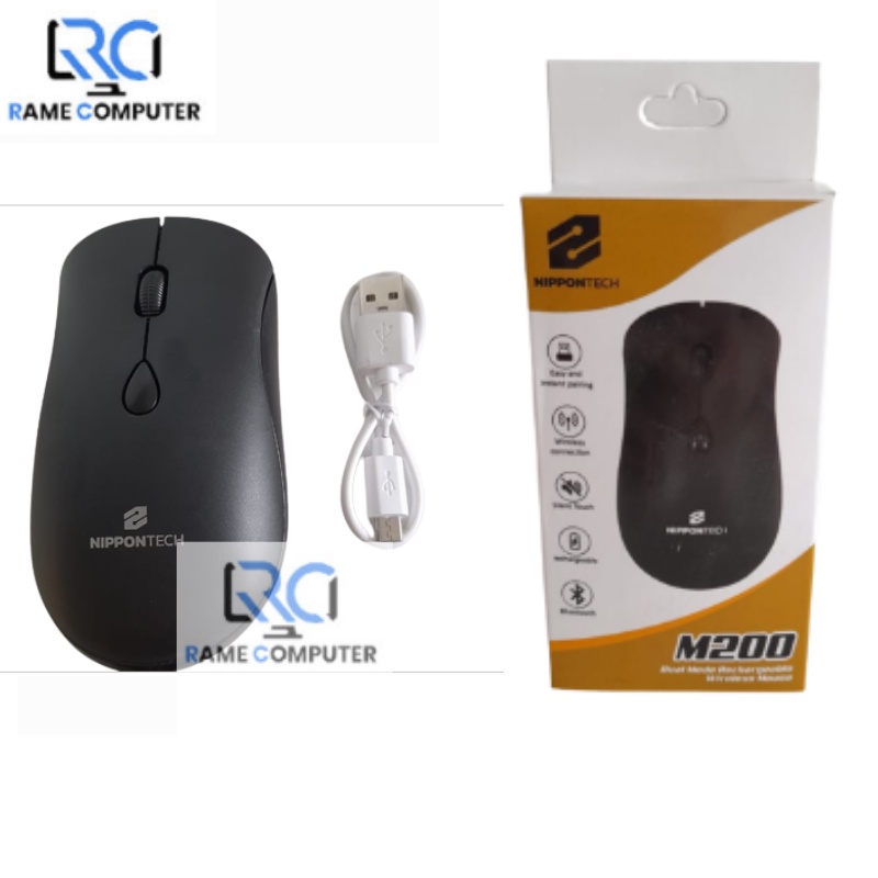 Jual Silent Mouse Nippontech M200 M200 Dual Mode Bluetooth + Wireless ...