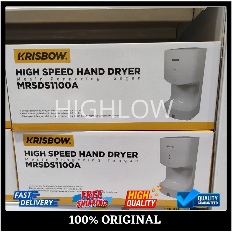 Jual Krisbow Hand Dryer Ak2630tk pengering tangan automatis | Shopee ...