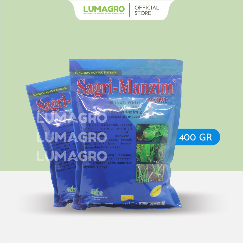 Jual Fungisida Sagri Manzim 400gr Mankozeb Karbendazim Pengendali ...