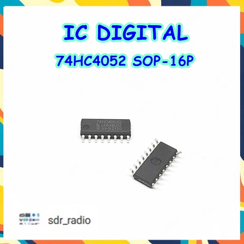 Jual SMD 74HC4052 4052D 74HC4052 74hc4052D SOP-16 4 channel multiplexer ...