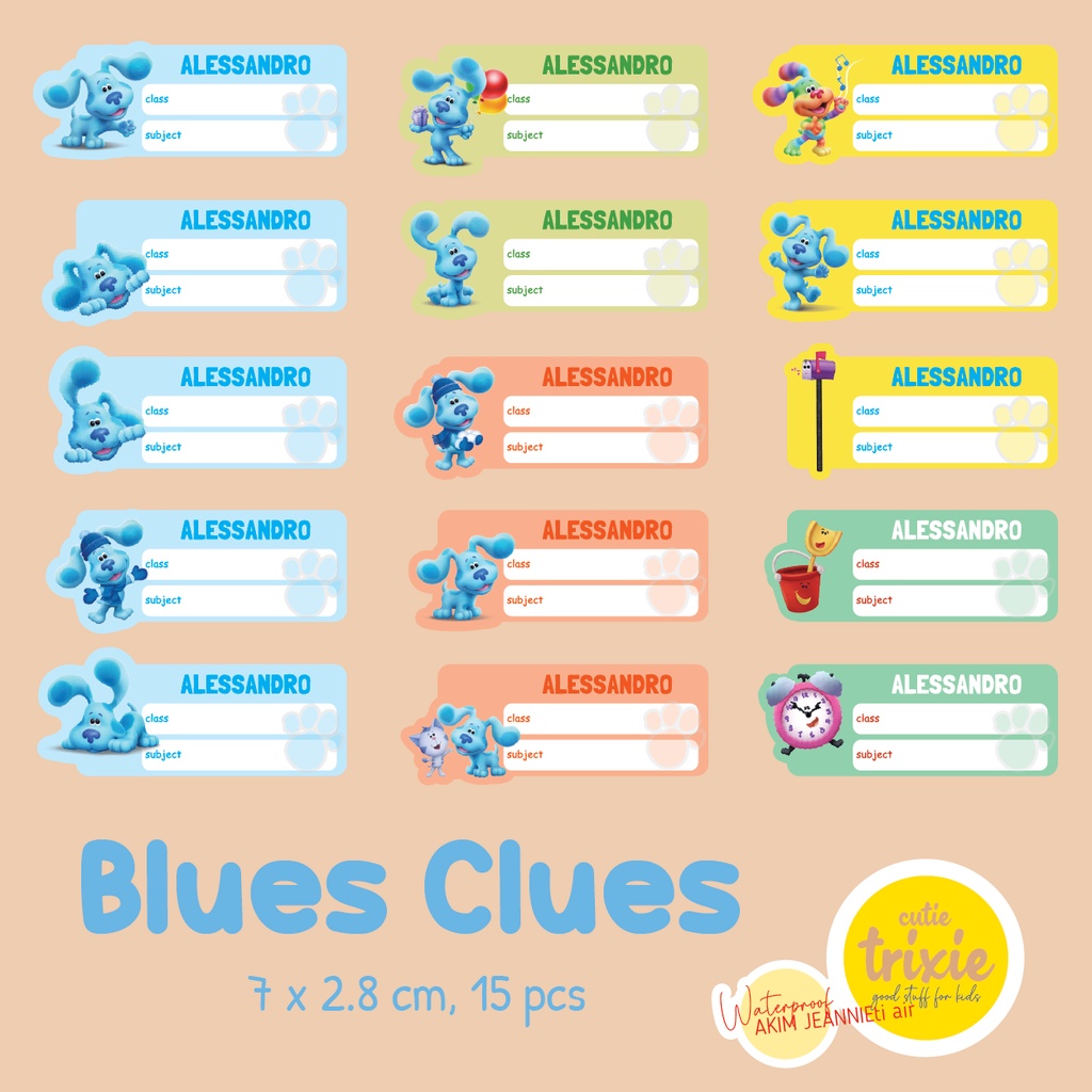 Jual STICKER LABEL BUKU MATA PELAJARAN / MAPEL ANAK BLUES CLUES ...