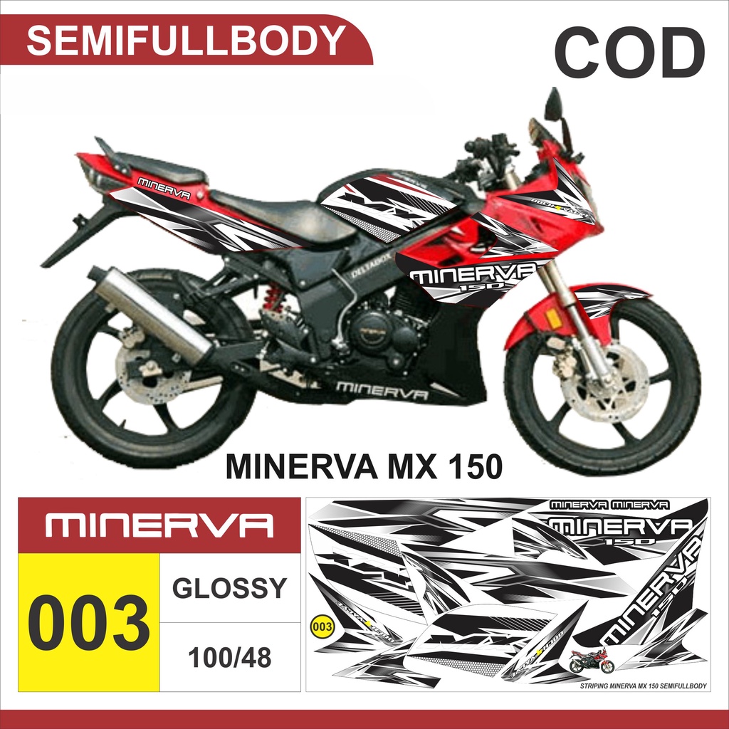 Jual striping motor Minerva 150 MX / variasi Minerva 150 MX / decal Minerva 150 MX | Shopee ...