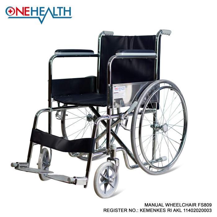 Jual Wheelchair Kursi Roda Standar Rumah Sakit Gea SELLA KY 875 809 B ...