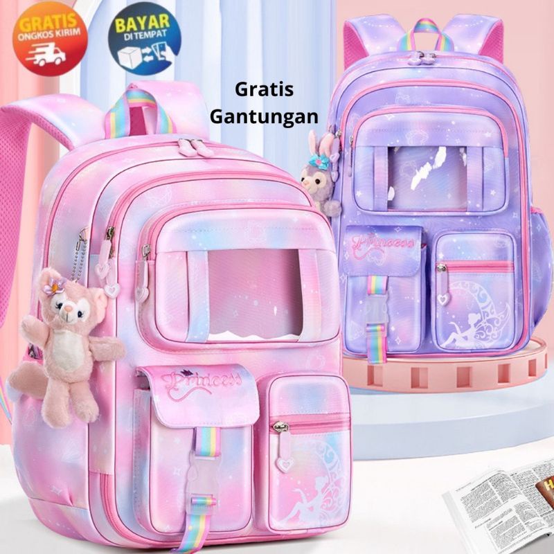 Jual KAKAMI-Tas Ransel Sekolah Anak Perempuan /Tas Sekolah Anak SD SMP /Tas Punggung Anak Cewek ...