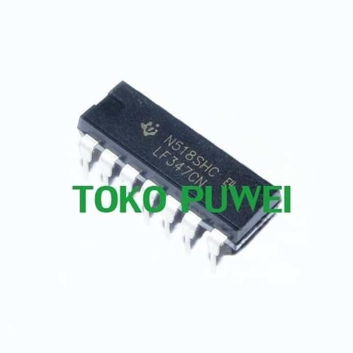 Jual LF347N LF347 N Wide Bandwidth Quad JFET Input Operational Amplifiers B puw331 | Shopee ...