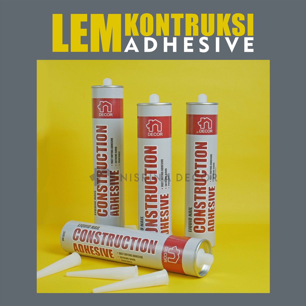 Jual LEM KONTRUKSI ADHESIVE - LIQUID NAIL - HEAVY DUTY | Shopee Indonesia