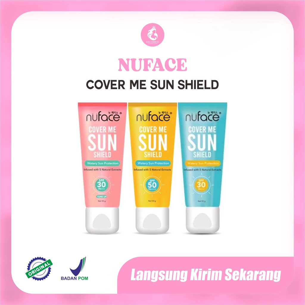 Jual NUFACE COVER ME SUN SHIELD SPF 30PA++/SPF 30++ TONE UP/SPF 50PA ...