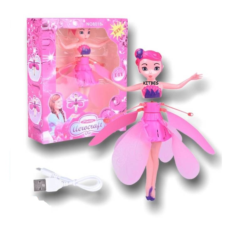 Jual Mainan Peri Terbang Sensor Tangan - Doll Princess Flying Charging ...
