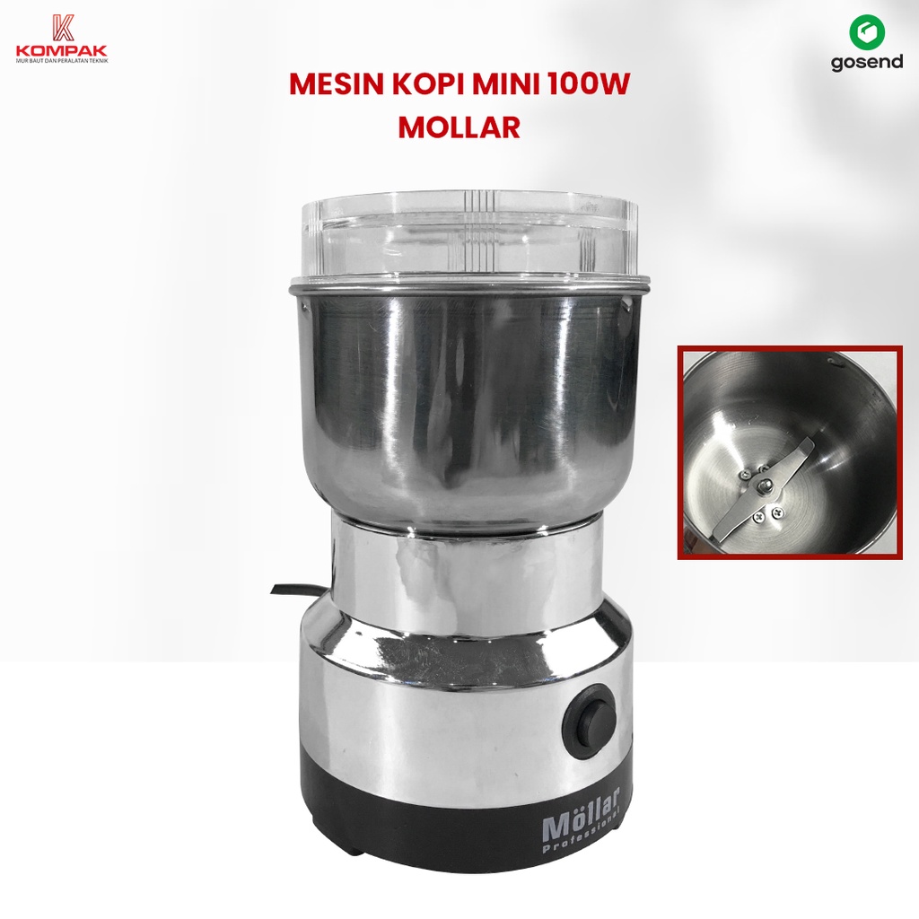 Jual Mini Coffee Grinder Mesin Giling Biji Kopi Bumbu Dapur - Mollar ...