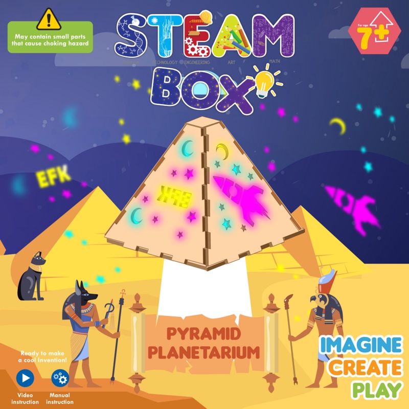 Jual Kids&Beyond Steam Box Pyramid Planetarium | Shopee Indonesia