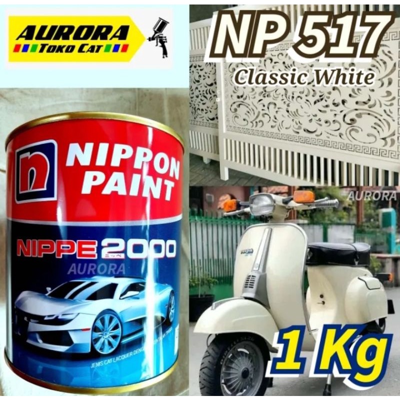 Jual Cat Nippe 2000 Classic White NP517 Putih Tulang 1 Kg Nippon Paint ...