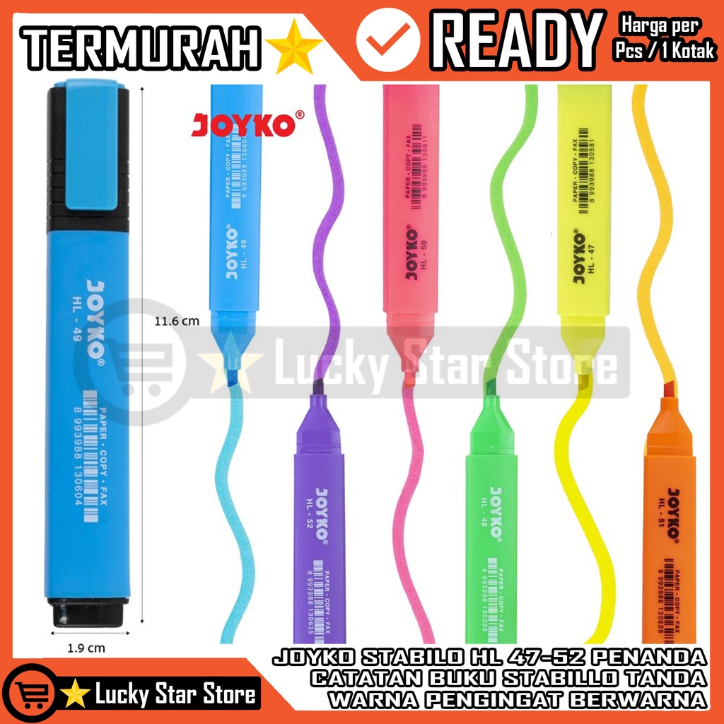 Jual STABILO JOYKO HL 47 52 PENANDA CATATAN BUKU BERWARNA PASTEL COLOR ...