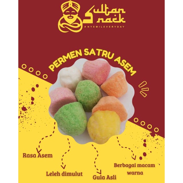 Jual Permen satru rasa asam 100gr | Shopee Indonesia