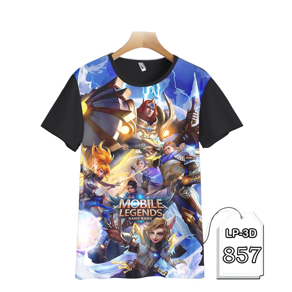 Jual Baju Mobile Legends Kaos Game Anak dan Dewasa Printing 3D #LP3D-857 | Shopee Indonesia
