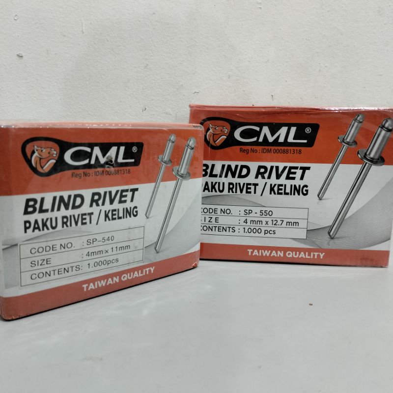Jual PAKU RIVET "CAMEL" PER 50PCS 4MM VARIAN UKURAN || PAKU RIVET ...