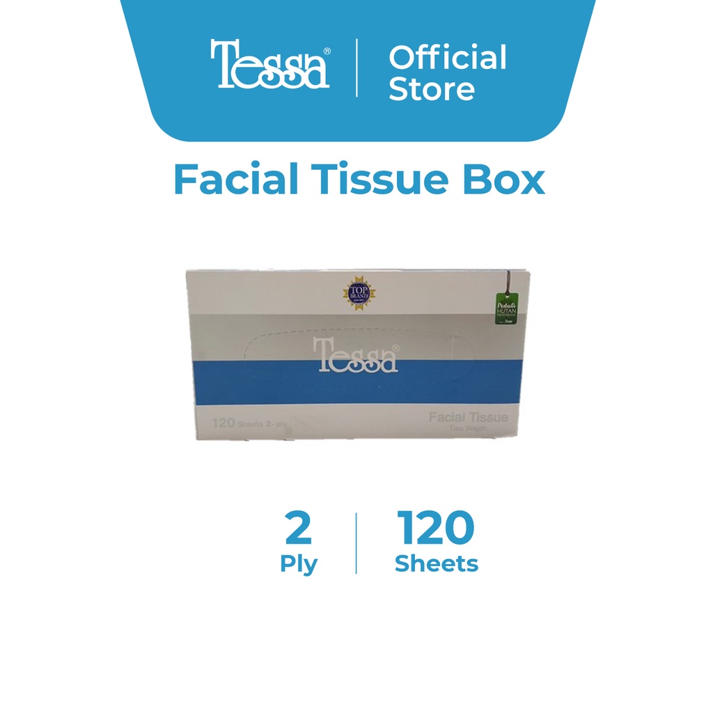 Jual Tessa Tissue Wajah Facial 120 sheets x 2 ply | Shopee Indonesia
