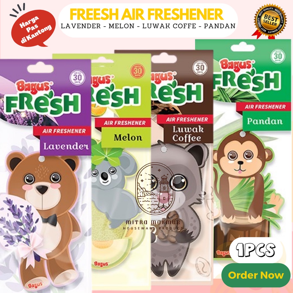 Jual NEW!! BAGUS AIR FRESHENER VARIAN RASA MELON LAVENDER PANDAN LUWAK ...