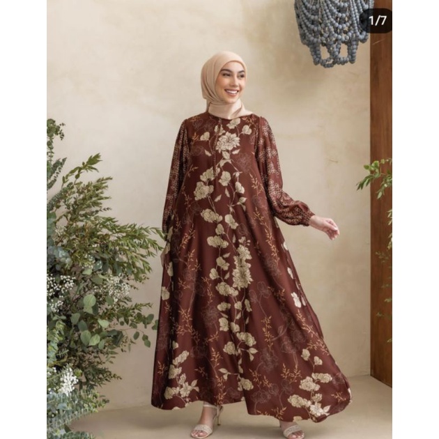 Jual Asha dress by heavenlights (rust sz M) | Shopee Indonesia