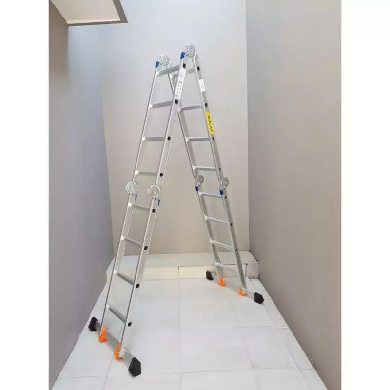 Jual tangga lipat aluminium model multipurpose | Shopee Indonesia
