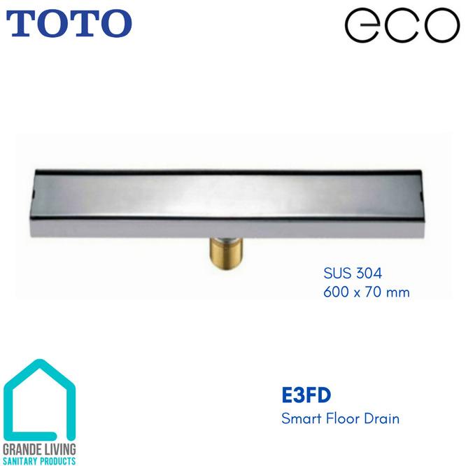 Jual Toto Eco Smart Floor Drain E3Fd Saringan Got Panjang 60 Cm ...