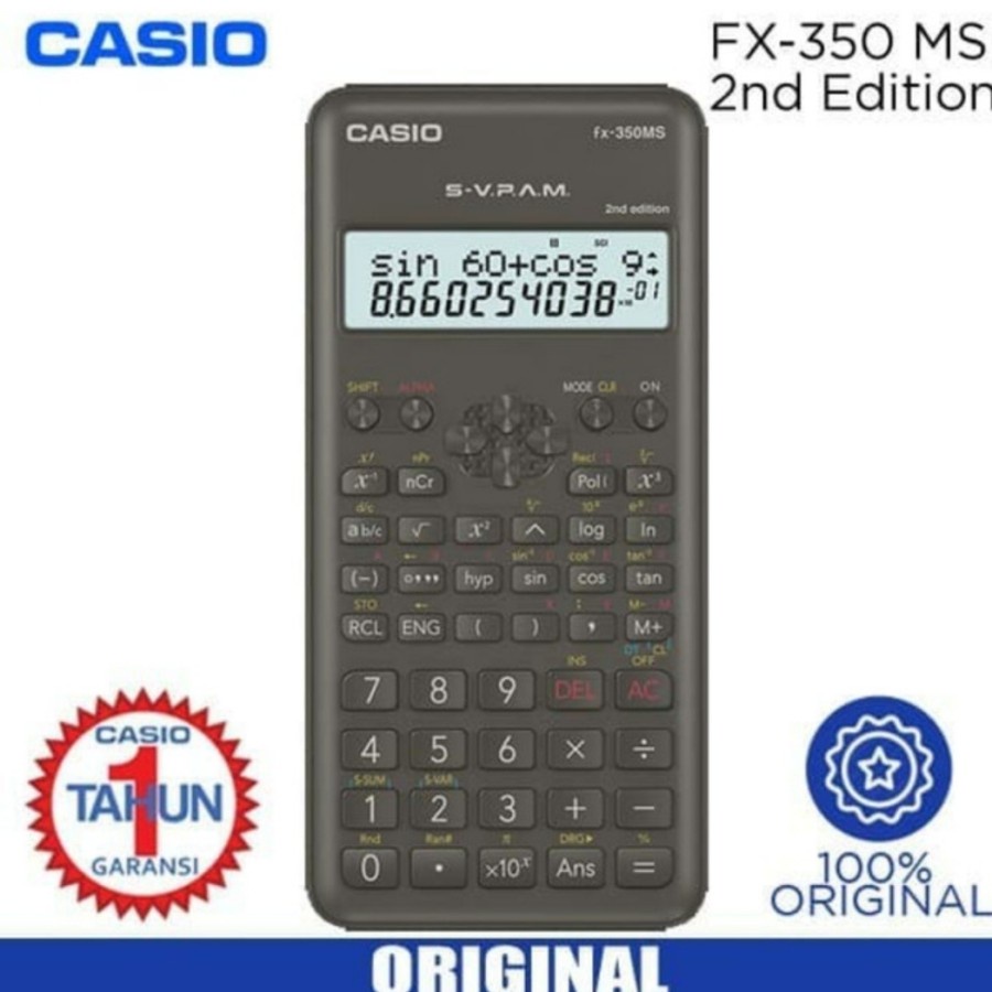 Jual CASIO FX-350MS 2nd Edition - Scientific Calculator / Kalkulator ...
