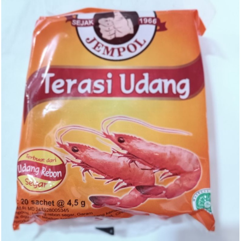 Jual Terasi Udang Cap Jempol @1Pack isi 20 Sachet 100Gr Khas Cirebon ...