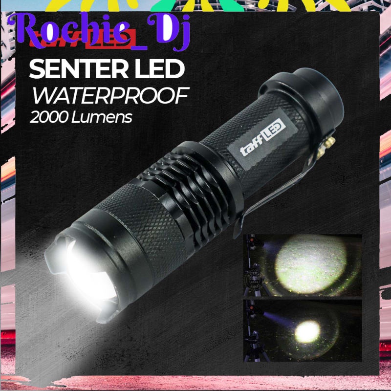 Jual SENTER LED 2000 LUMENS WATERPROOF POCKETMAN P1 | Shopee Indonesia