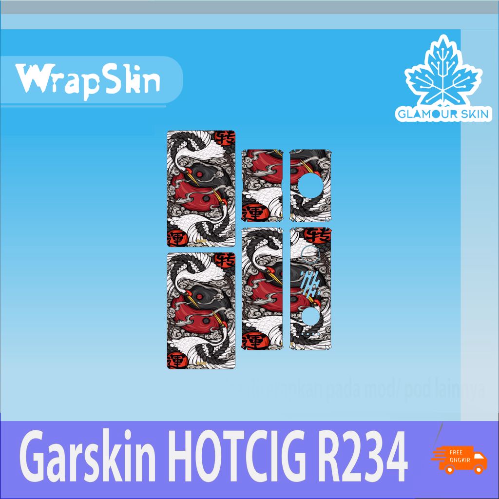 Jual Premium Hotcig R234 VAPOR/MOD/POD Garskin skin Wrap Custom & COD ...