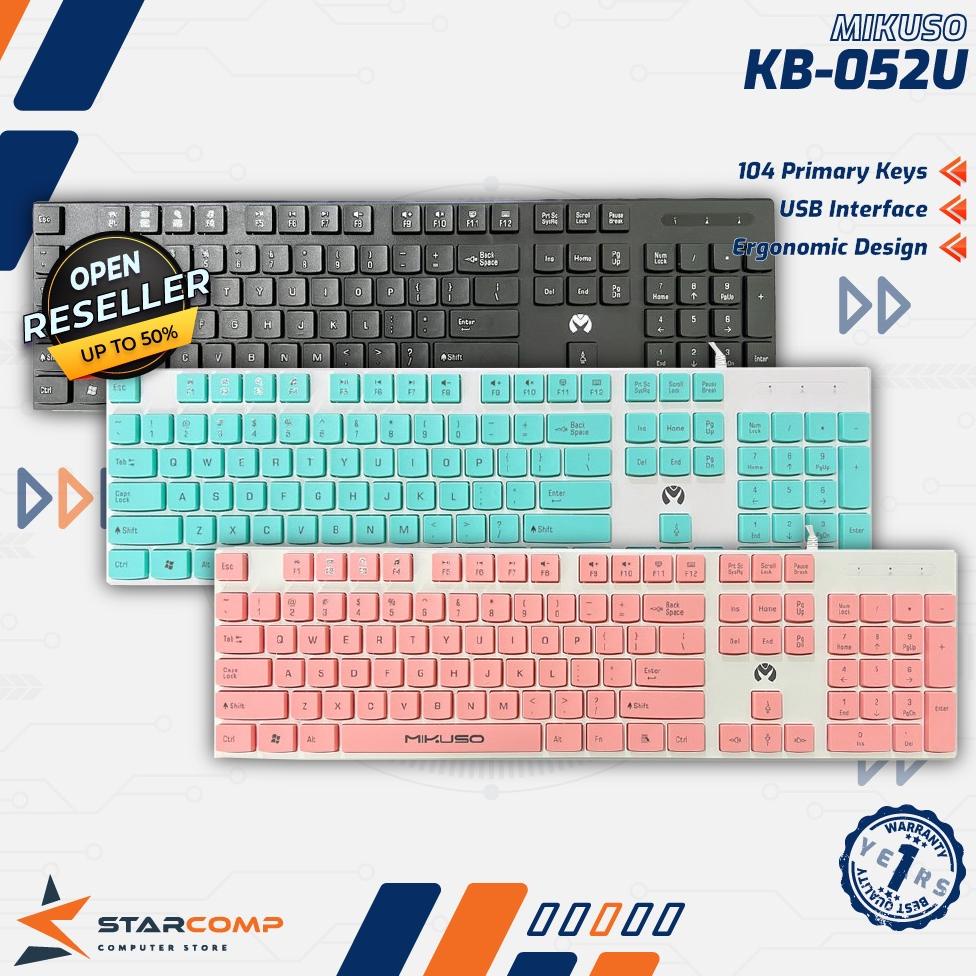 Jual MIKUSO KB-052U Wired USB Keyboard 104 Key PC Laptop Office ...