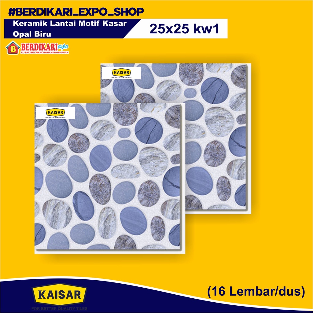 Jual Keramik Lantai Motif Kasar Opal Biru 25x25 | Shopee Indonesia