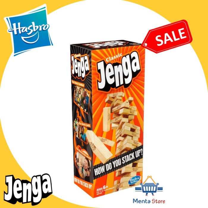 Jual JENGA Classic Original Hasbro Mainan Stack Balok ( Mirip UNO ...