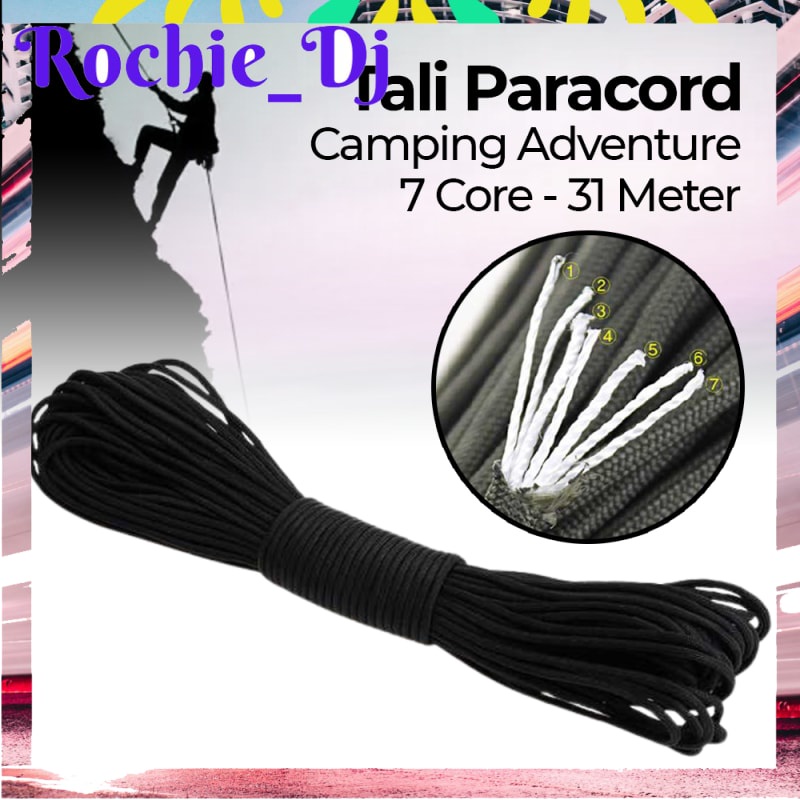 Jual TALI PARACORD CAMPING ADVENTURE 7 CORE 31 METER - SS01 - WARNA ...
