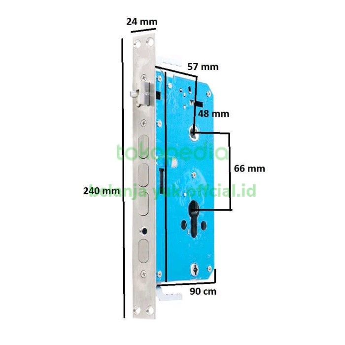 Jual smart door lock handle pintu kunci digital elektrik | Shopee Indonesia