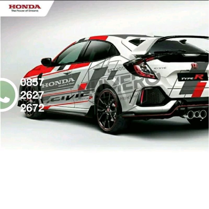 Jual Cutting Sticker striping mobil racing sport keren stiker mobil ...