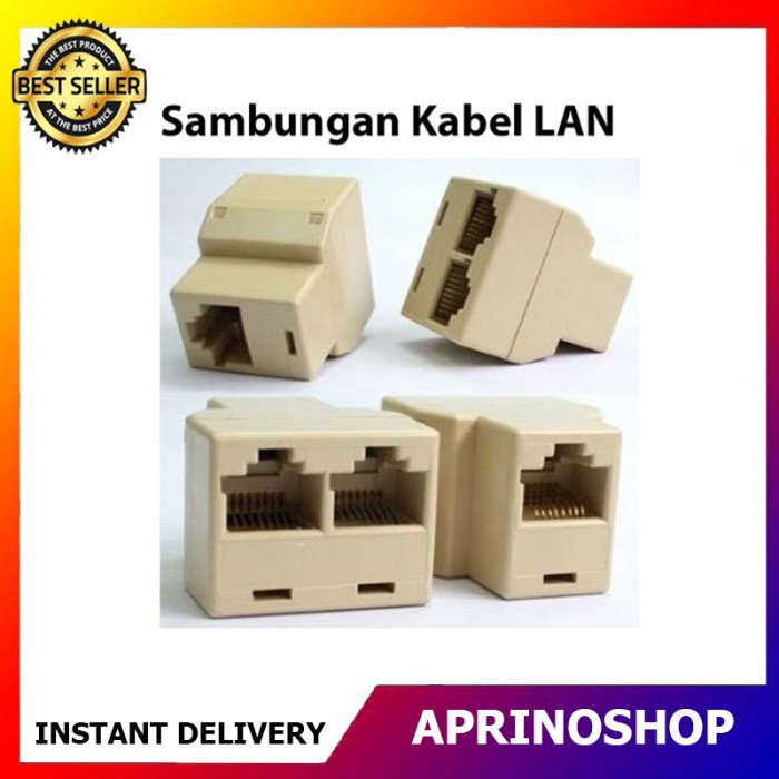 Jual Barel RJ45 Double Sambungan Kabel LAN UTP Female | Shopee Indonesia