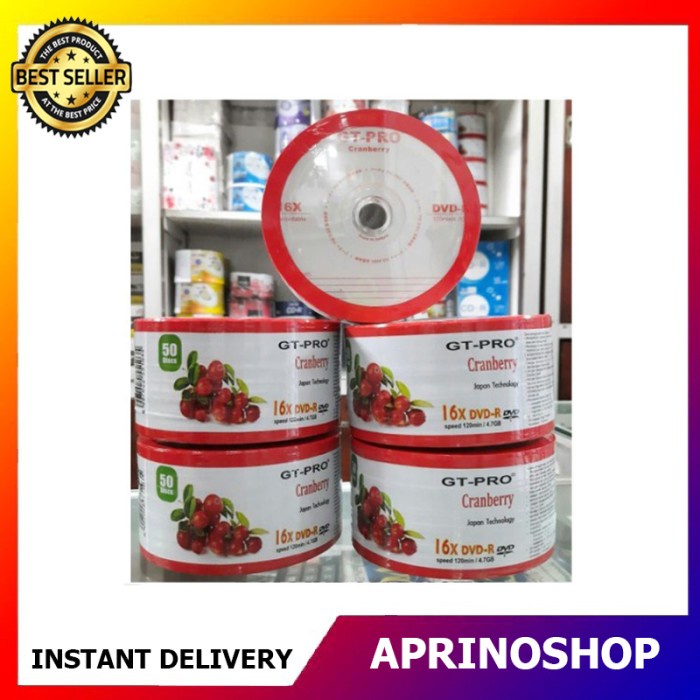 Jual DVD-R Kosong 50 pcs GT-PRO Cranberry 16x | Shopee Indonesia