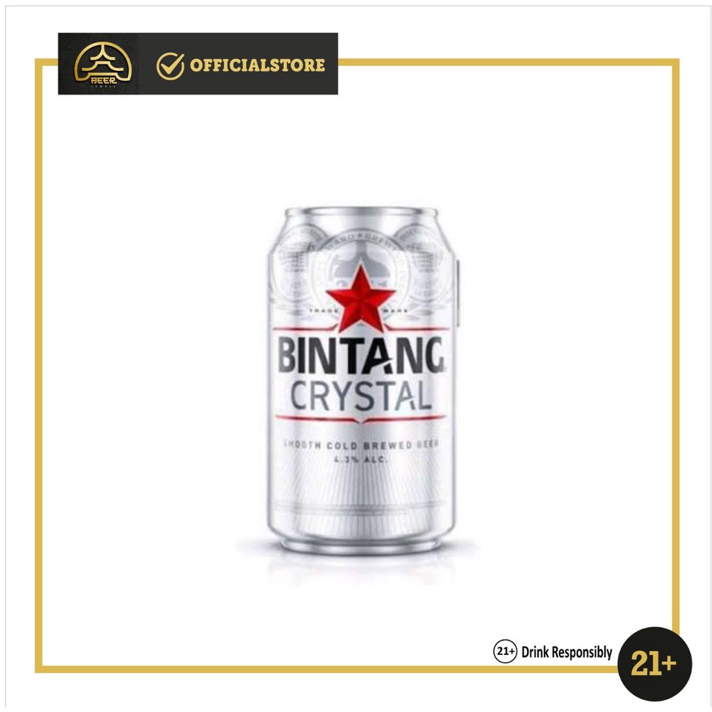 Jual Bintang Crystal Can Beer 320ml | Shopee Indonesia