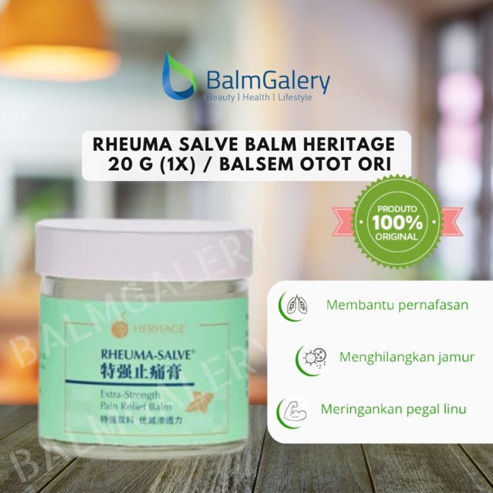 Jual Rheuma Salve Balm / Balsem Heritage - 20g1x - Travel Size | Shopee ...