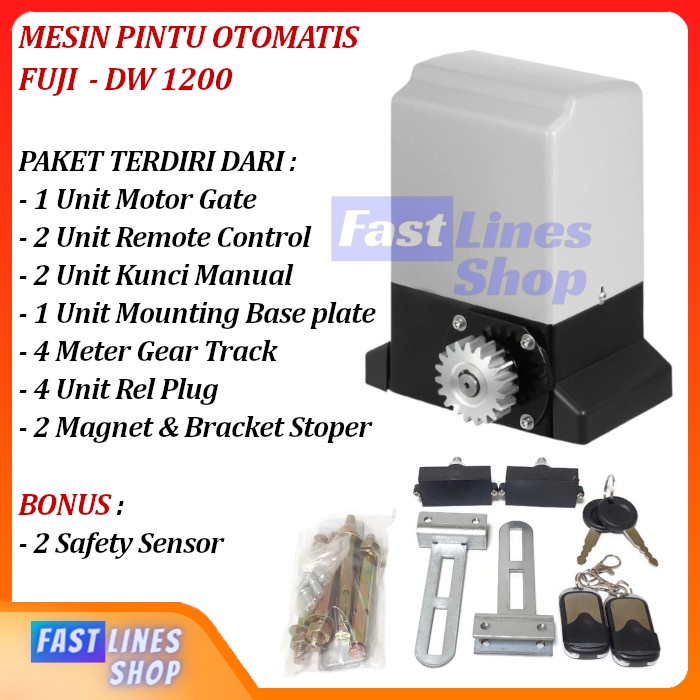 Jual Mesin Pintu Pagar Otomatis 2000kg Automatic Sliding Gate Opener ...
