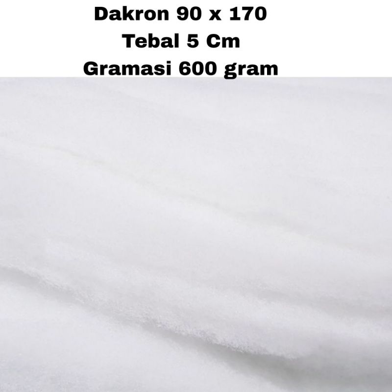 Jual Dakron Lembaran Tebal 5 cm UK 90 x 170 Gramasi 600 gram | Shopee ...