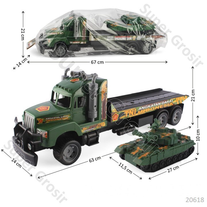 Jual Kendaraan Militer Truk Tronton Muat 63 cm F/C Muat Tank Army F/W ...
