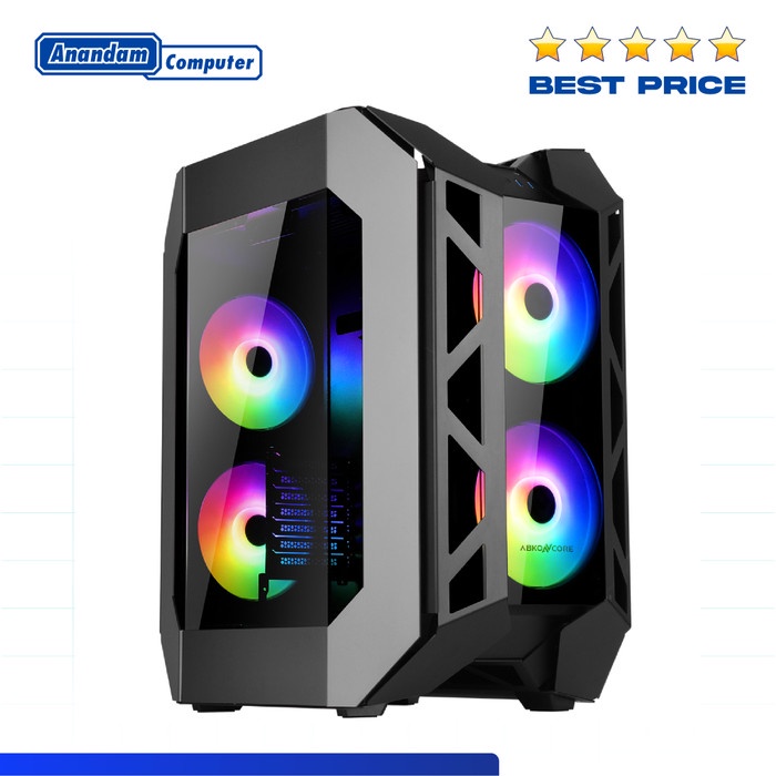 Jual Casing ABKONCORE AL1000 Red Wine SYNC ARGB - Open Design Case E ...