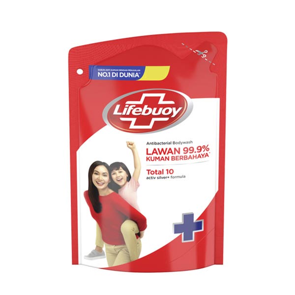 Jual LIFEBUOY BODY WASH TOTAL PROTECT RED LD REFILL 400 ML | Shopee ...